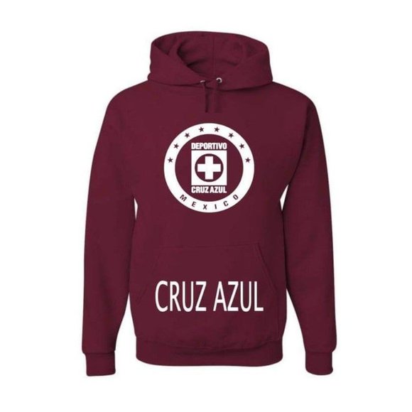 Sweaters | Club Deportivo Cruz Azul Burgundy Hoodie Sudadera | Poshmark